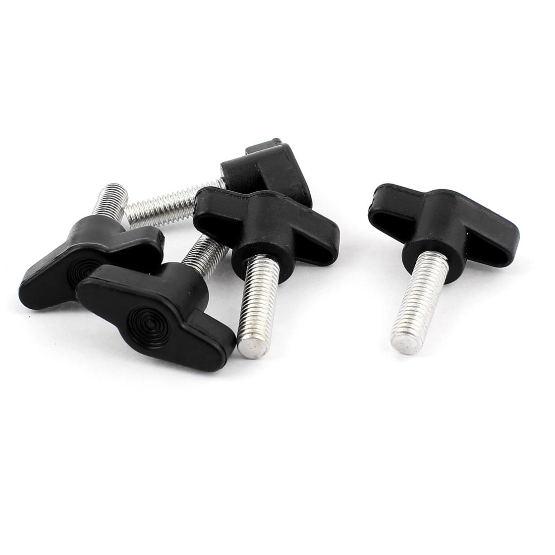 5pcs 8mm x 25mm Male Thread Plastic T Handle Screw On Type Clamping ...