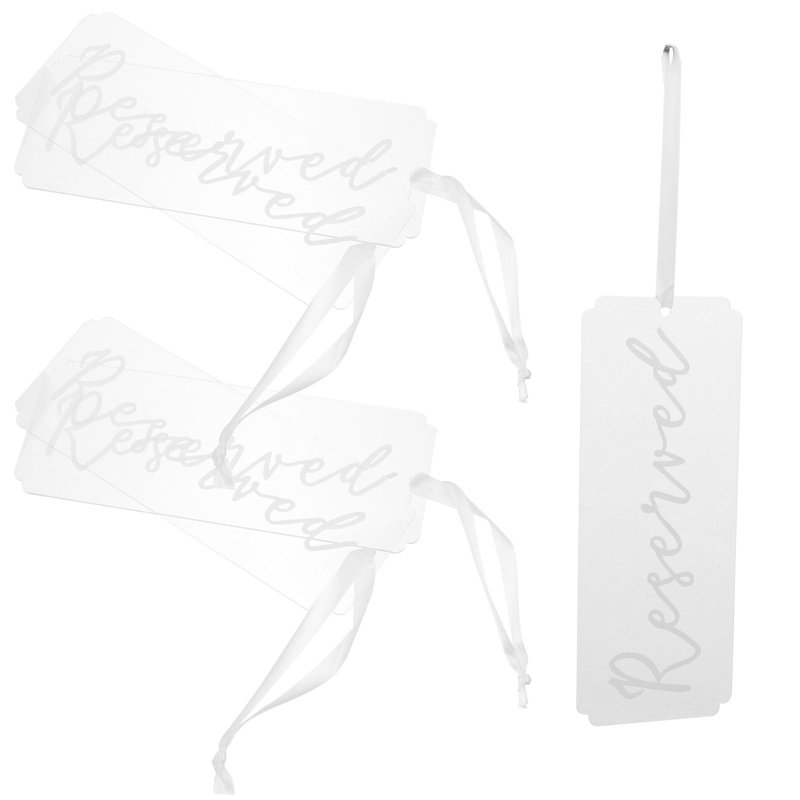 5pcs Acrylic Reserved Seating Signs Wedding Hanging Reserved Sign ...