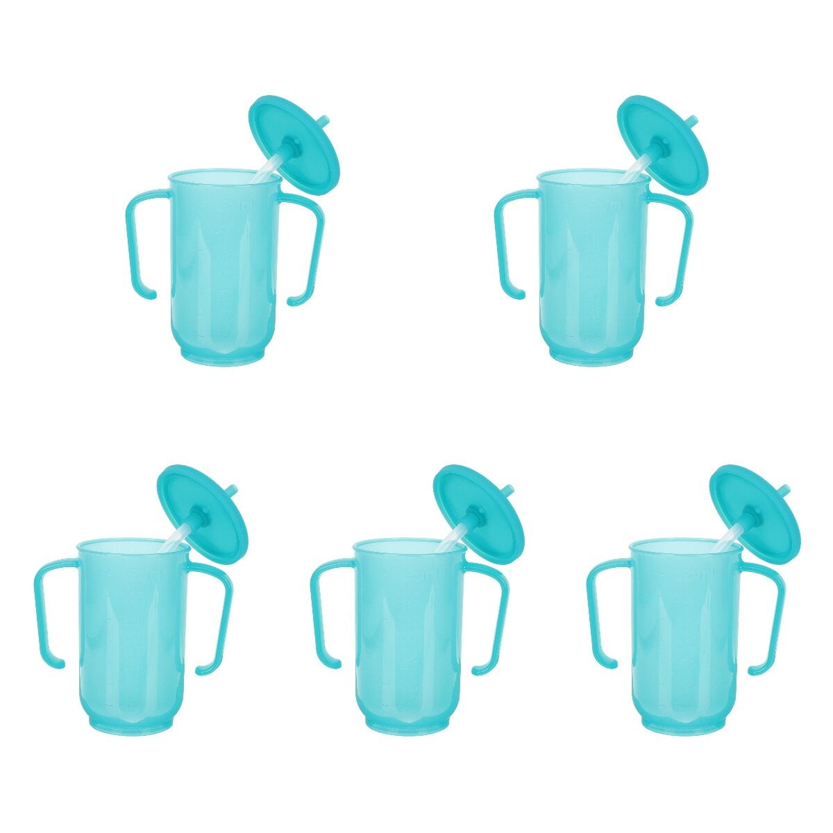 5pcs Adult Sippy Cup Disabled Patient Liquid Diet Feeding Straw Mug ...