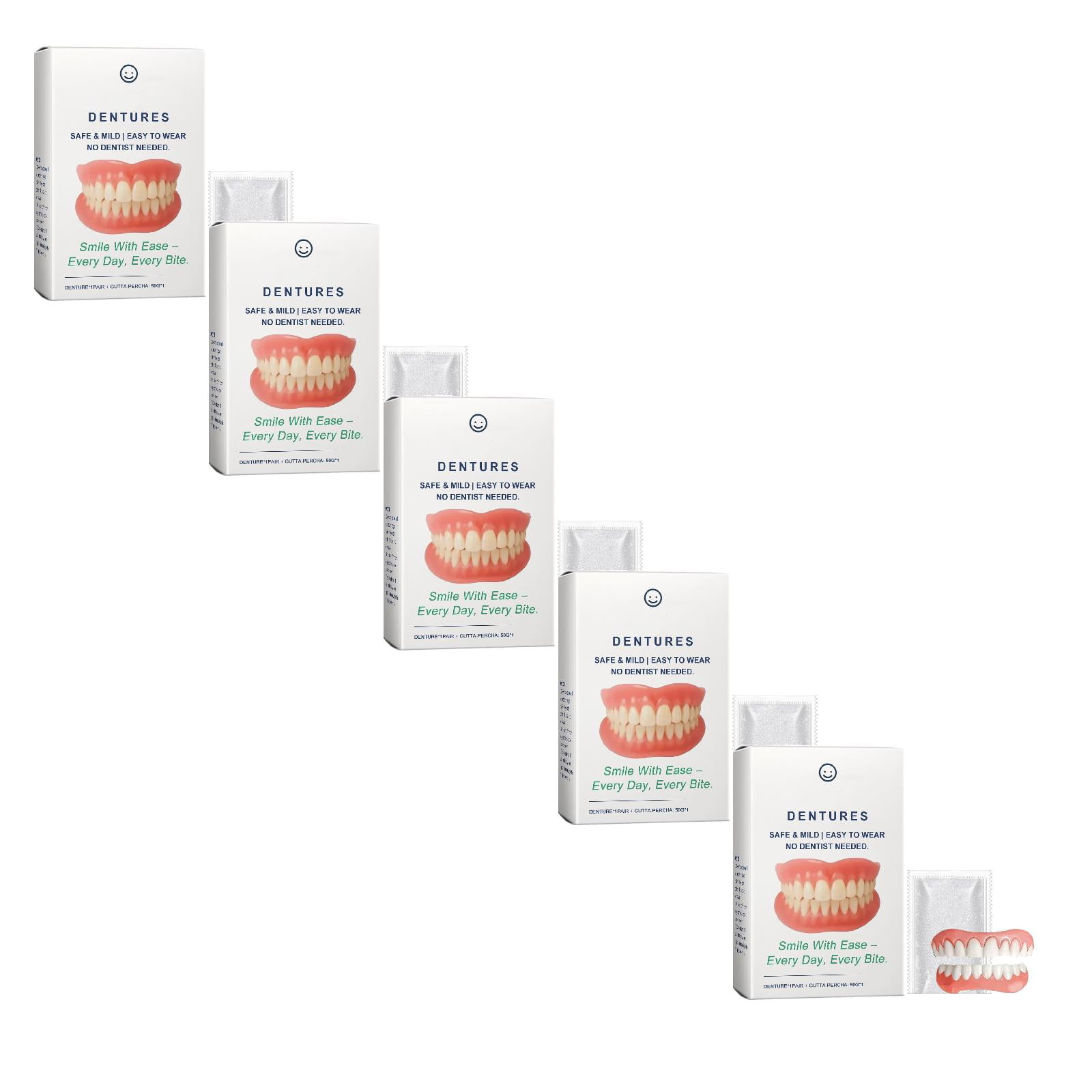 5pcs Advanced Customized Full Denture Set, Comfort for Daily Wear ...