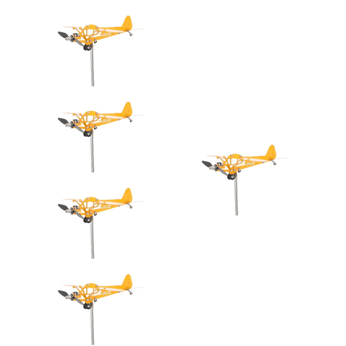 5pcs Airplane Wind Spinner Metal Windmill Wind Energy Wind Sculpture ...