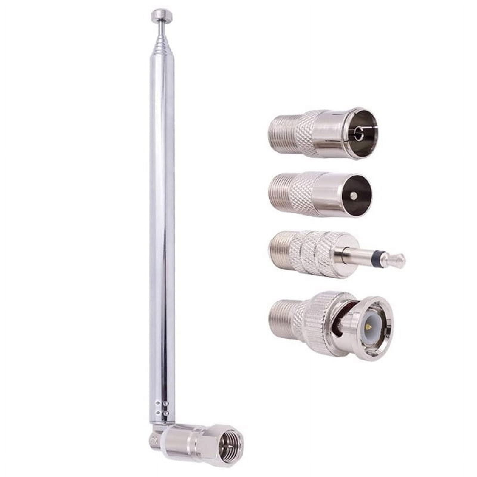 5pcs Antenna 75 Ohm Telescopic Radio Antenna F Type Male Plug Connector ...