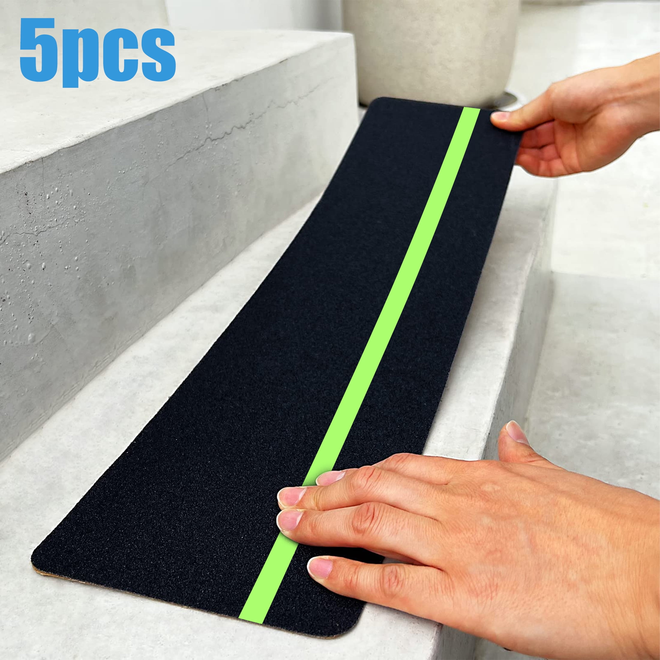 5pcs Anti Slip Grip Tape, TSV Non-slip Traction Treads with Glow in the ...