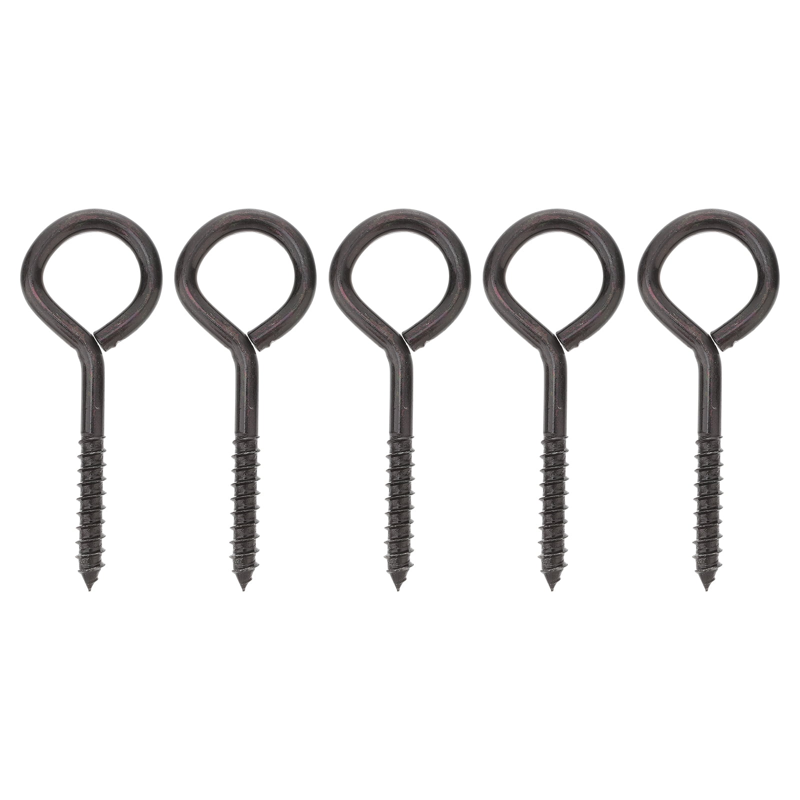 5pcs Black Nickel Plated Iron Eye Screw Hooks for Home Decorate ...