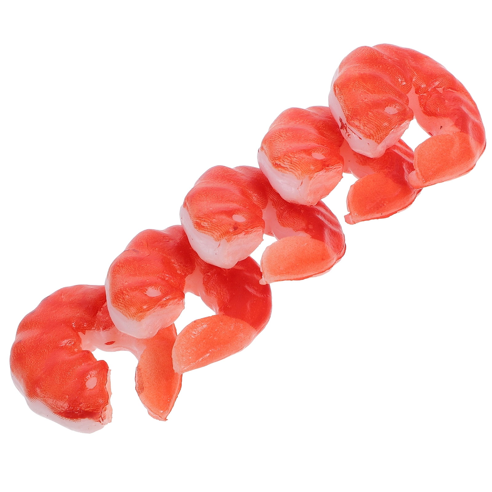 5pcs Artificial Shrimp Replicas Realistic Fake Shrimp Models Lifelike ...