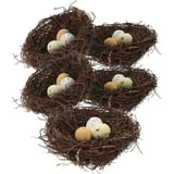5pcs Artificial Simulation Bird Nest Model Landscaping Resin Bird Nest ...