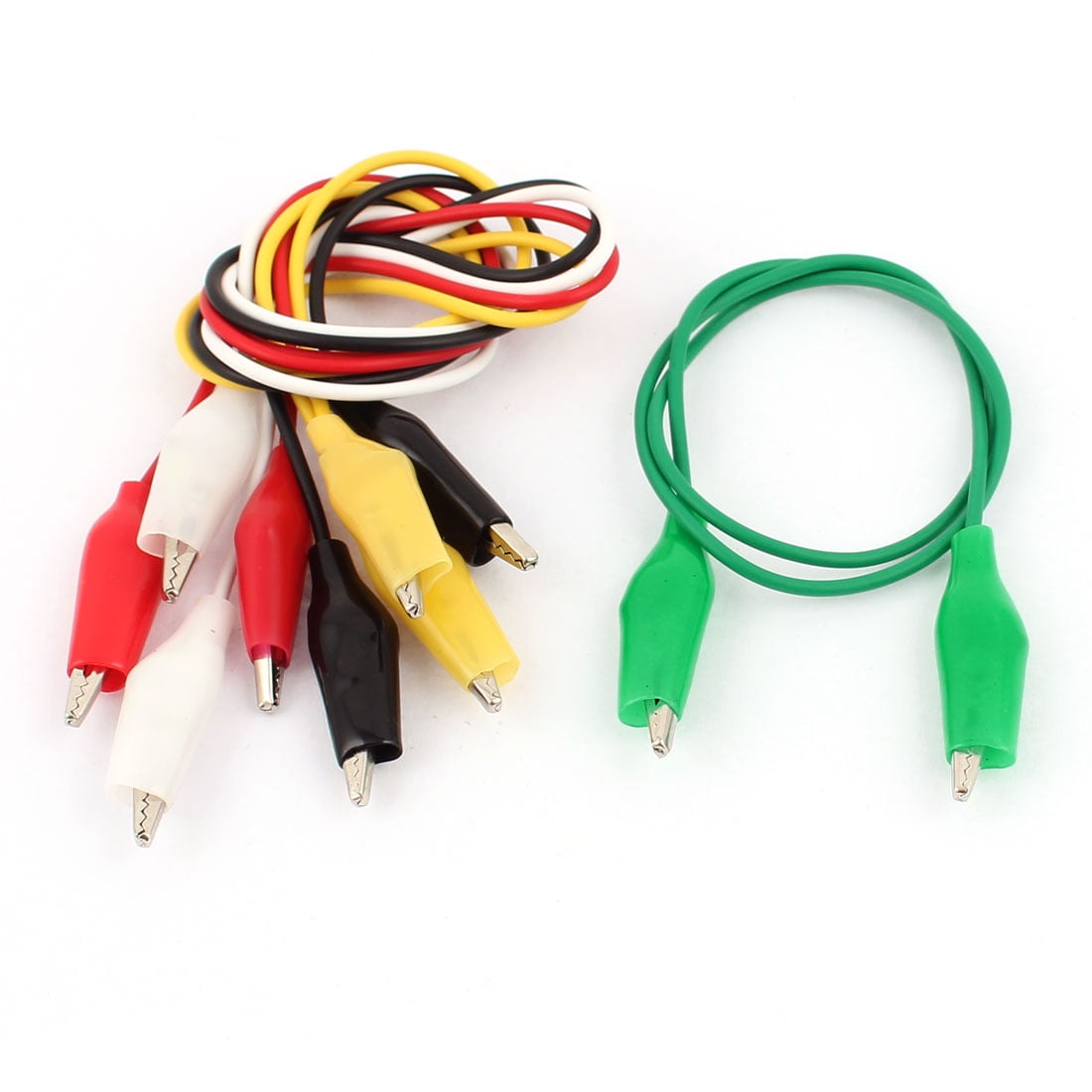 5pcs Assorted Color Dual Ended Alligator Clip Test Leads Jumper Wire ...