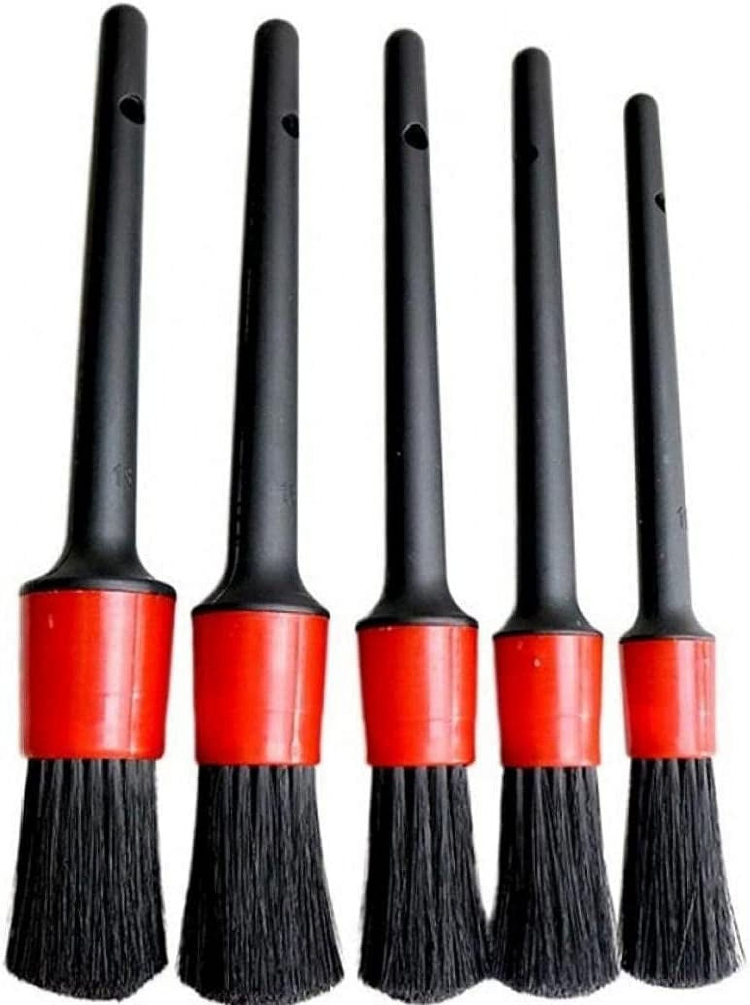 5pcs Auto Car Detailing Brush Set, Automotive Detail Cleaning Brushes ...