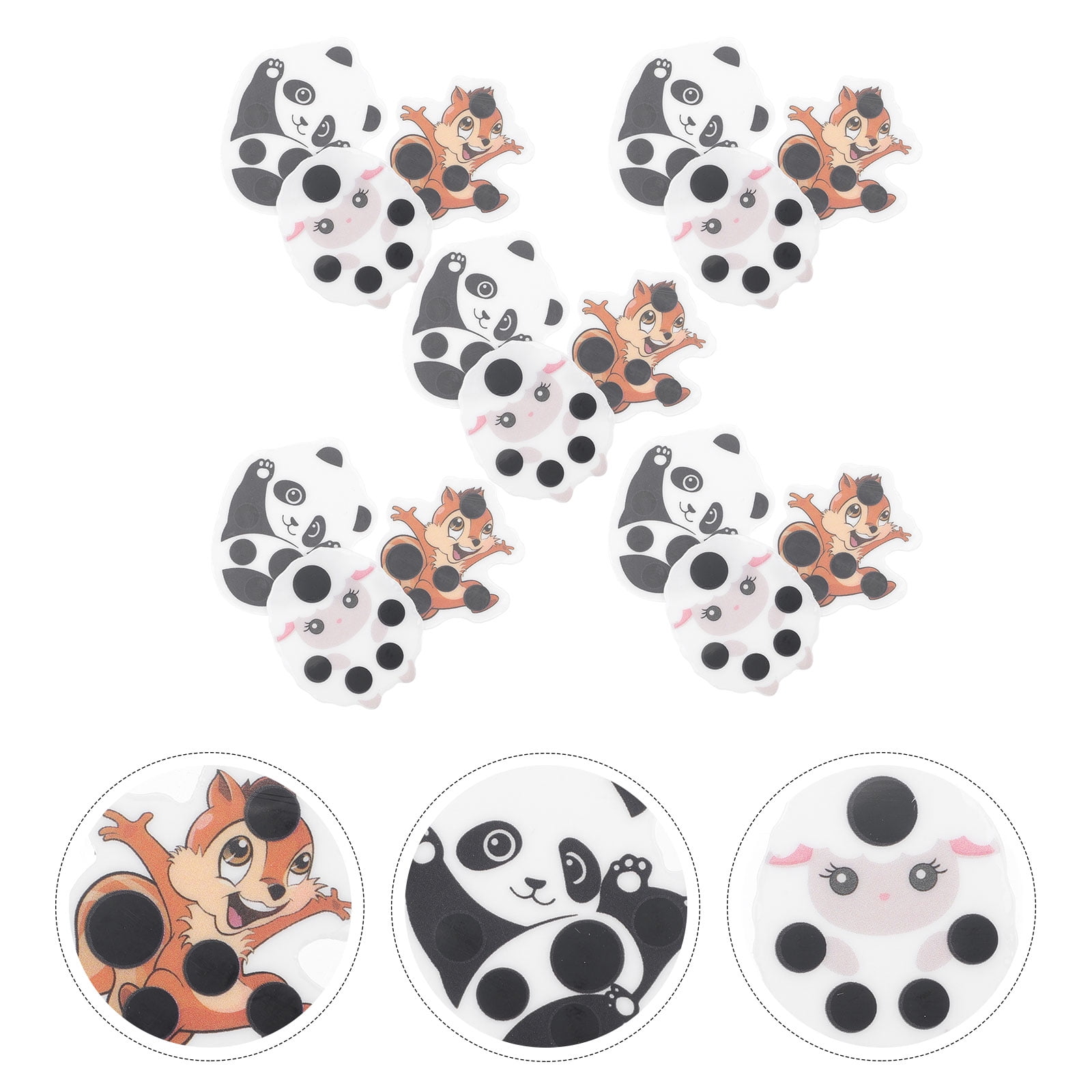 5pcs Baby Forehead Fever Stickers Cartoon Temperature Patch Temperature ...