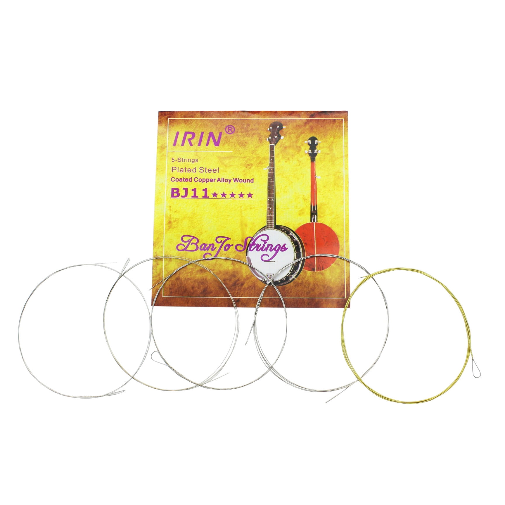 5pcs Banjo Strings 5 String Banjo String Coating Optical Strings Replacement Strings - Walmart.com
