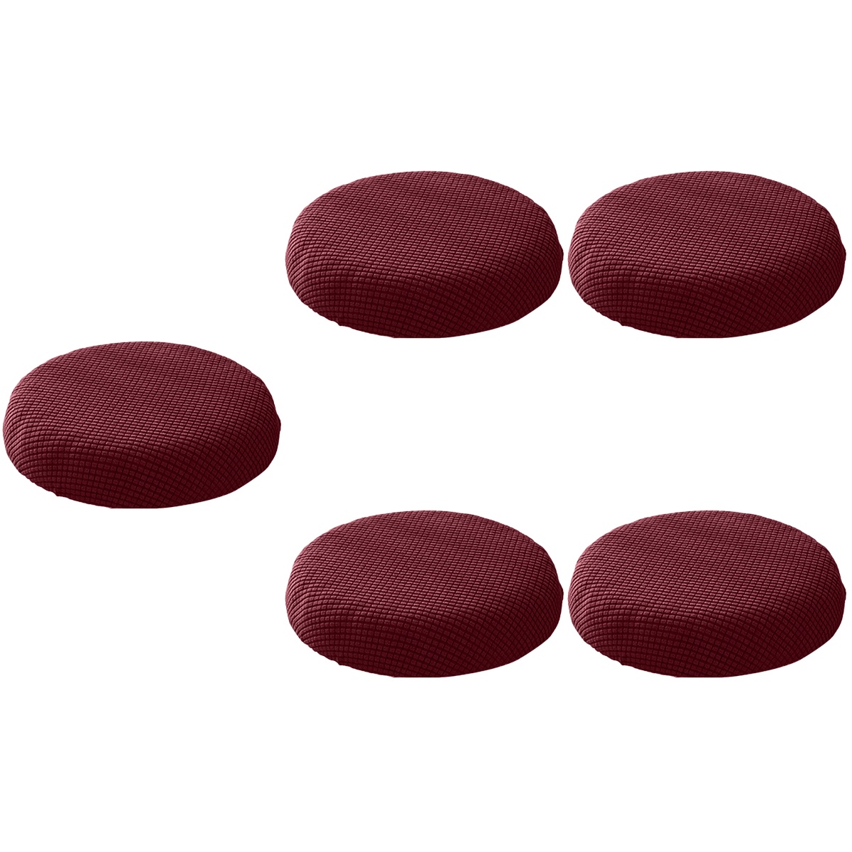 5pcs Bar Stool Covers Stretchy Round Chair Covers Slipcover Washable ...