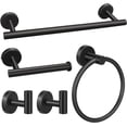 5pcs Bathroom Hardware Set, Matte Black Bathroom Hardware Set ...