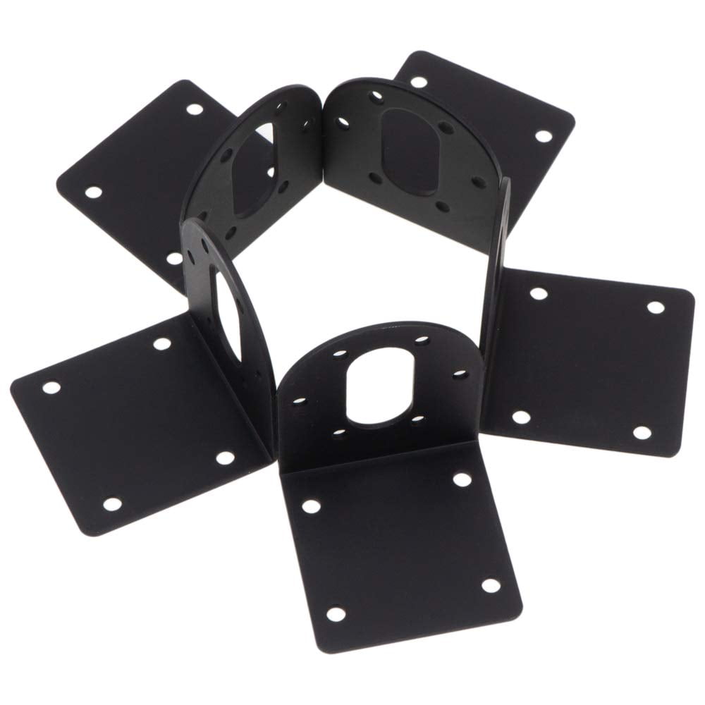5pcs Black 37mm DC Gear Motors Mounting Bracket, Iron Anti-Rust Gearbox ...