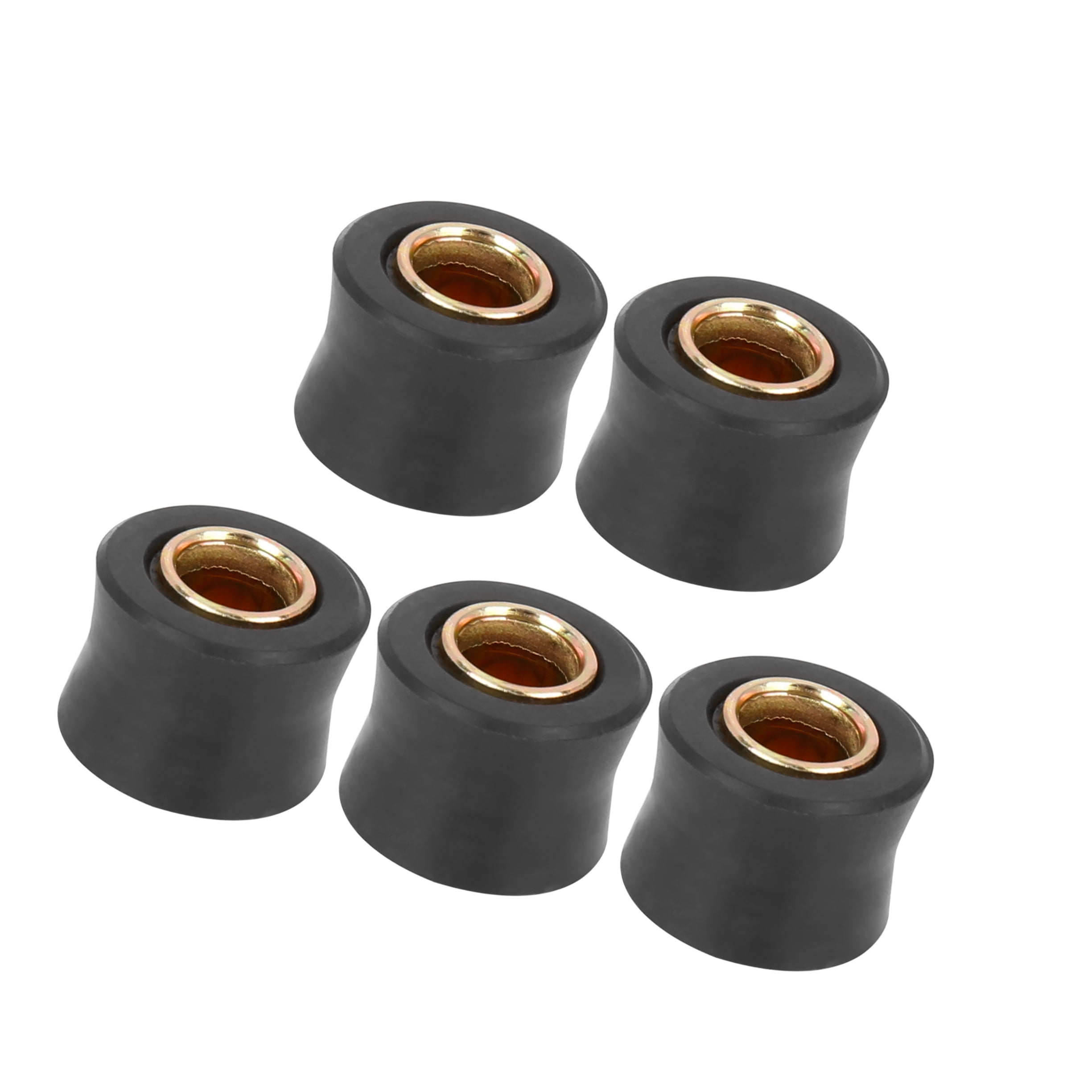 Unique Bargains 5pcs Black Durable Metal Rubber Motorcycle Rear Shock ...