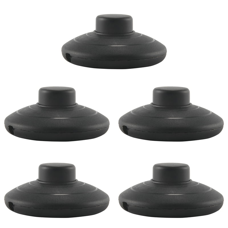 5pcs Black in-Line Lamp Foot Switch Push Power Pedal Light FootSwitch ...