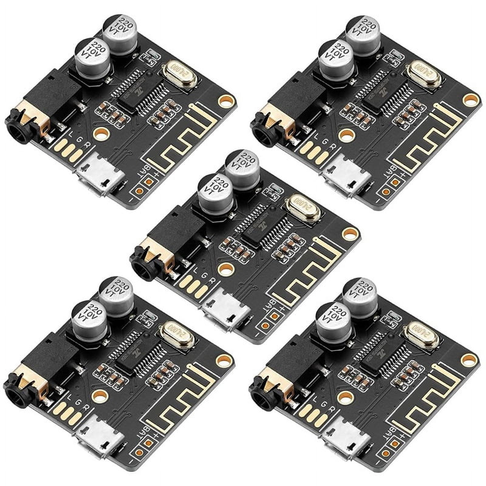 5pcs Bluetooth Audio Receiver Board BT 5.0 Stereo Audio Amplifier 3.7 ...