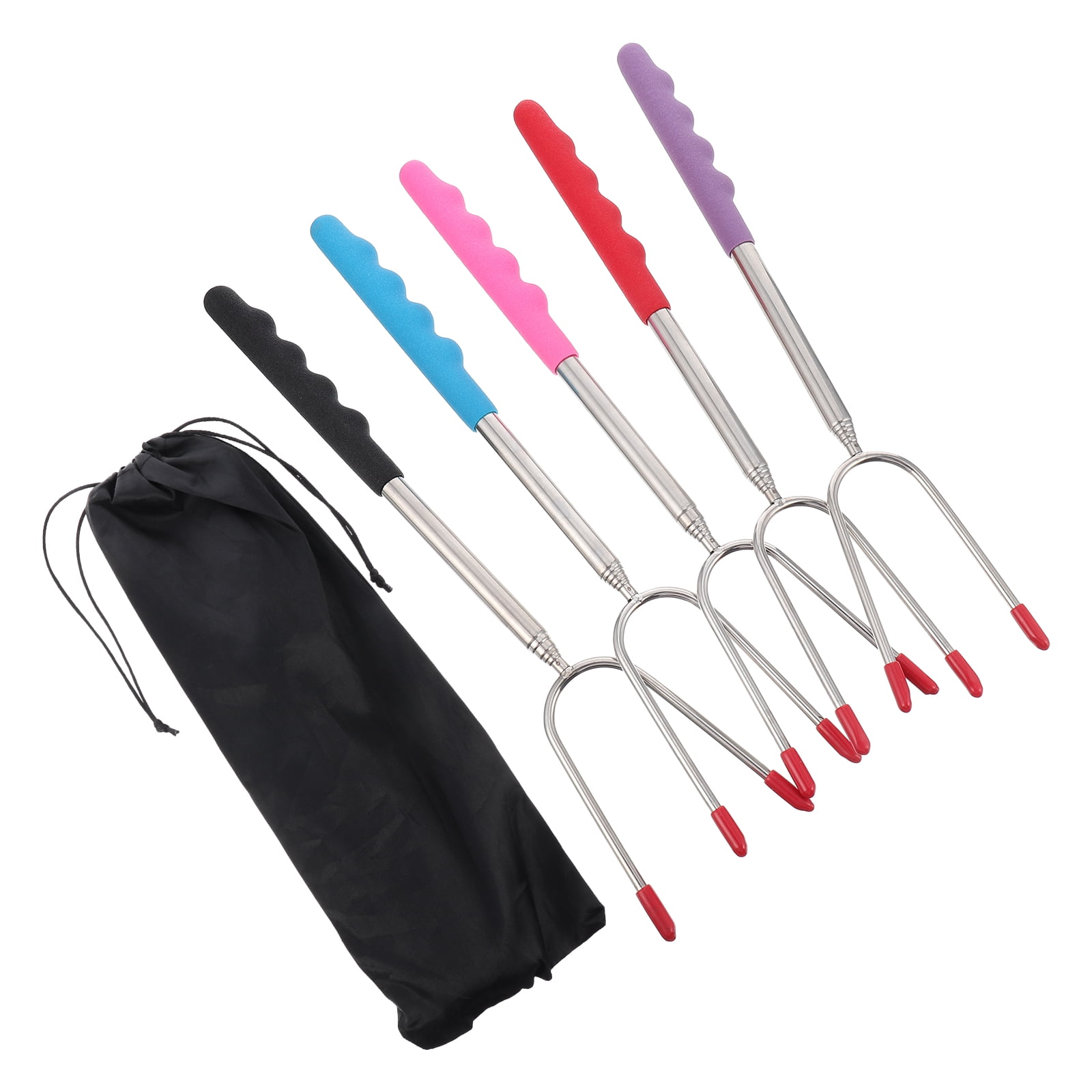 5pcs Campfire Roasting Sticks Telescopic Marshmallow Hot Smores Skewers ...