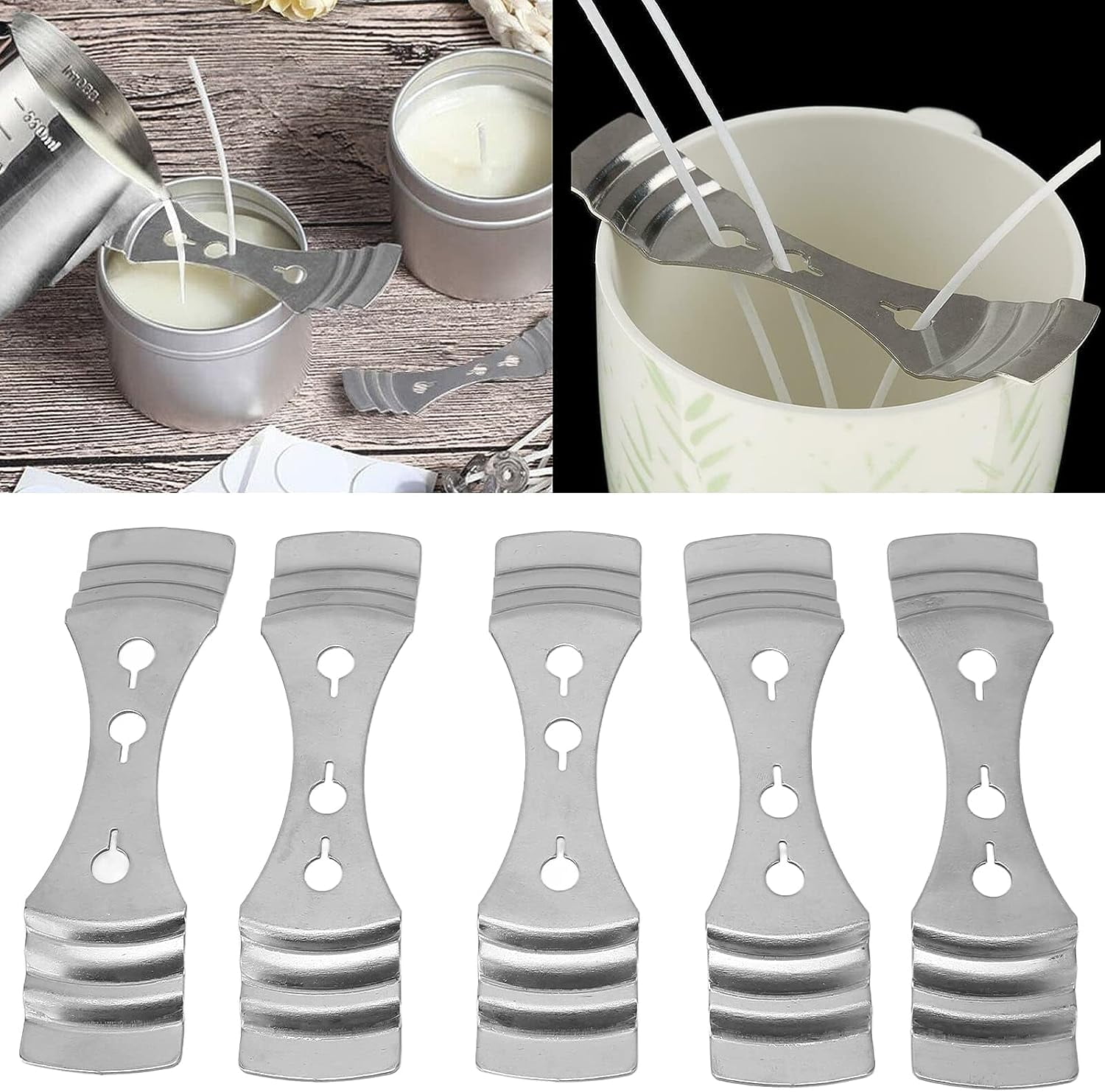 5pcs Candle Wicks Holder, Candle core fixed bracket, DIY aromatherapy ...