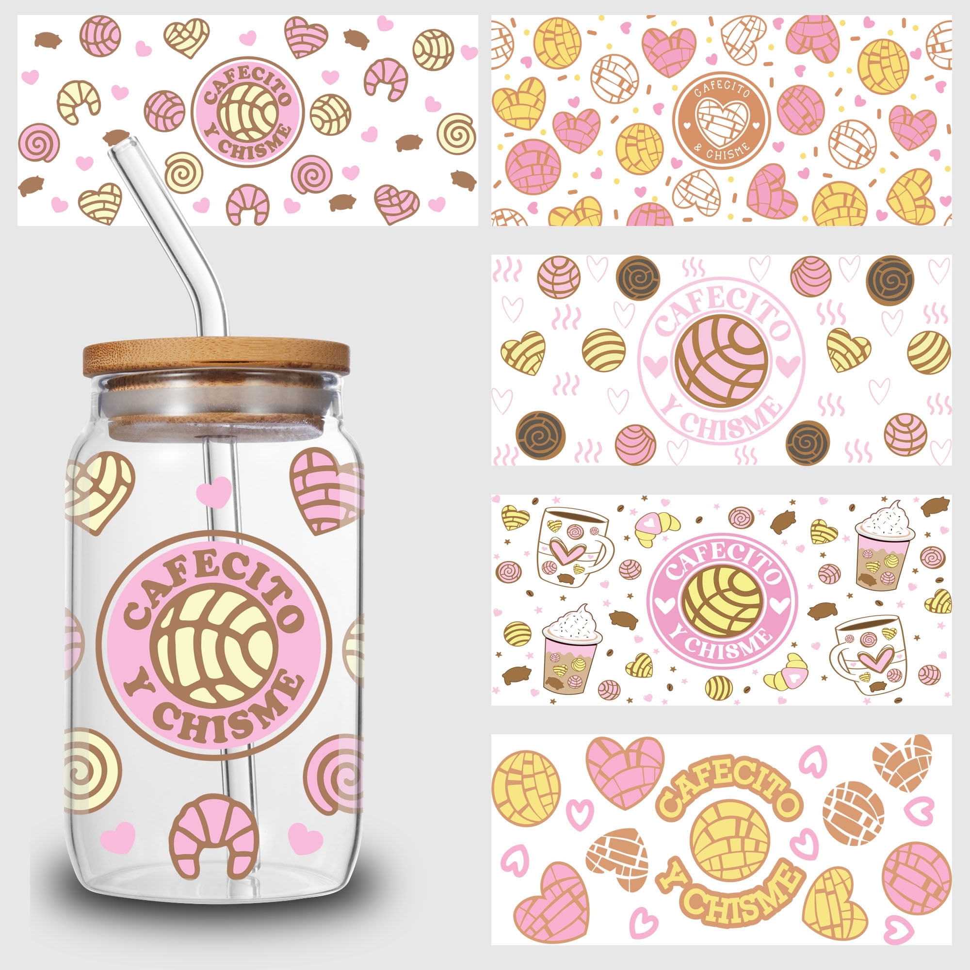 5pcs Cartoon Printed Colorful Logo DIY UV DTF Transfer Stickers for ...