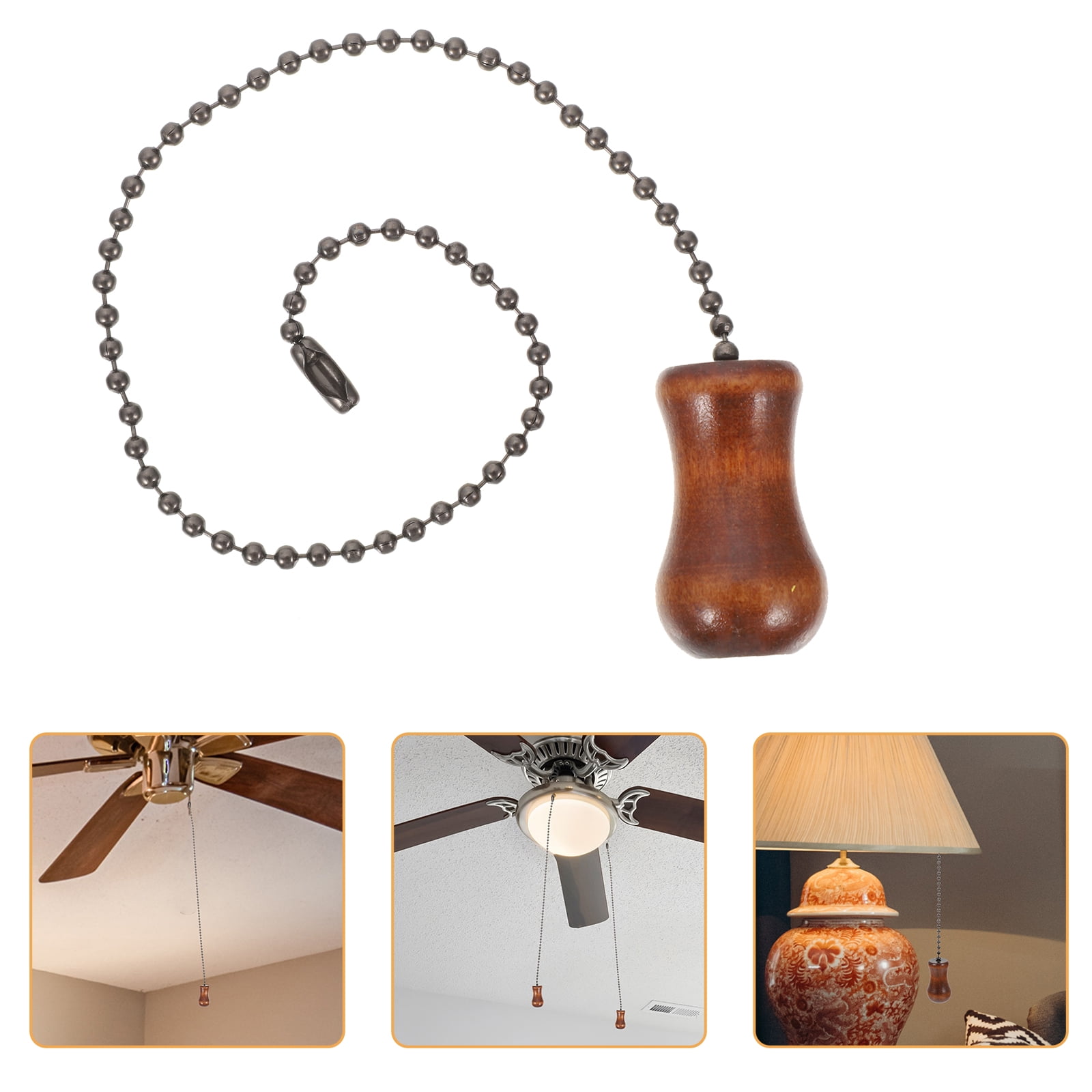 5pcs Ceiling Fan Pull Chain Fan Beaded Pull Chain Light Fixture Pulling ...