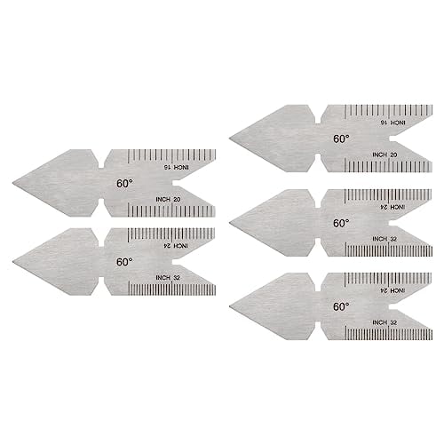 5pcs Center Gauge 60 Degree US Standard Thread Cutting Angle Gauge ...