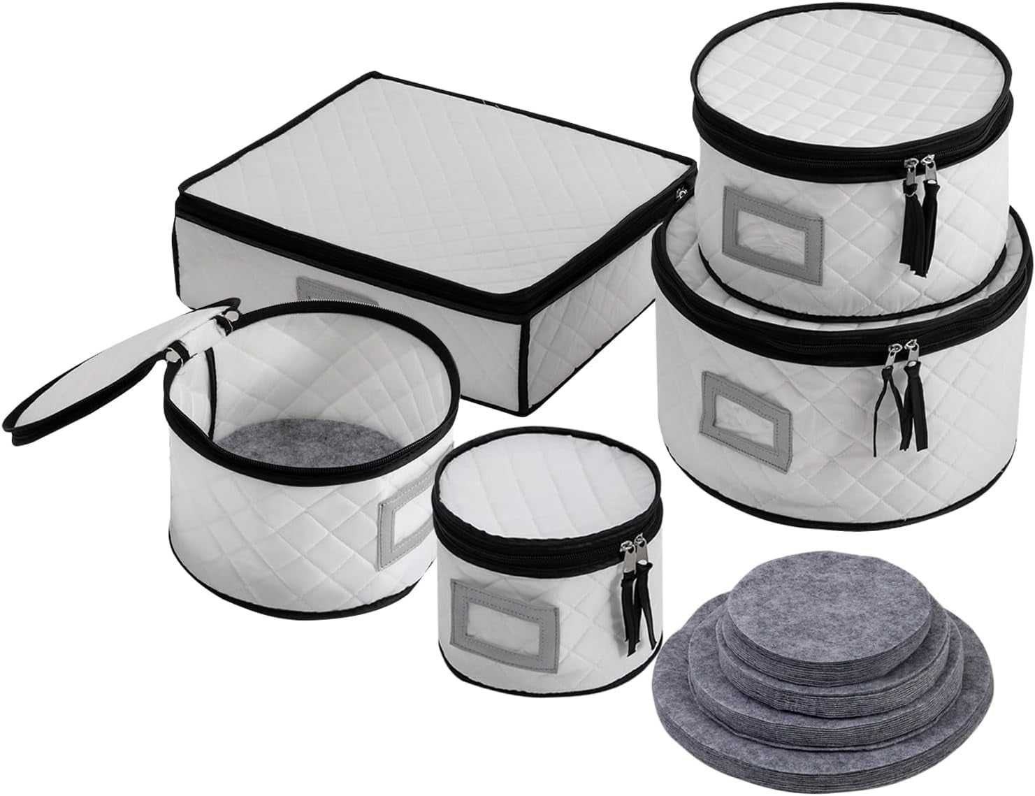 5pcs China Storage Containers, Hard Shell Box with Lid, Mug Storage Box ...