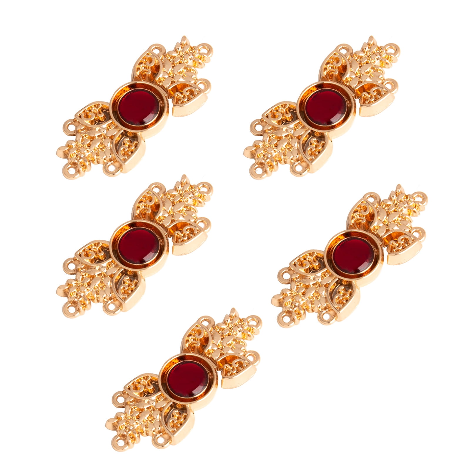 5pcs Chinese Cheongsam Buckle Traditional Bowknot Fasteners Bowknot ...