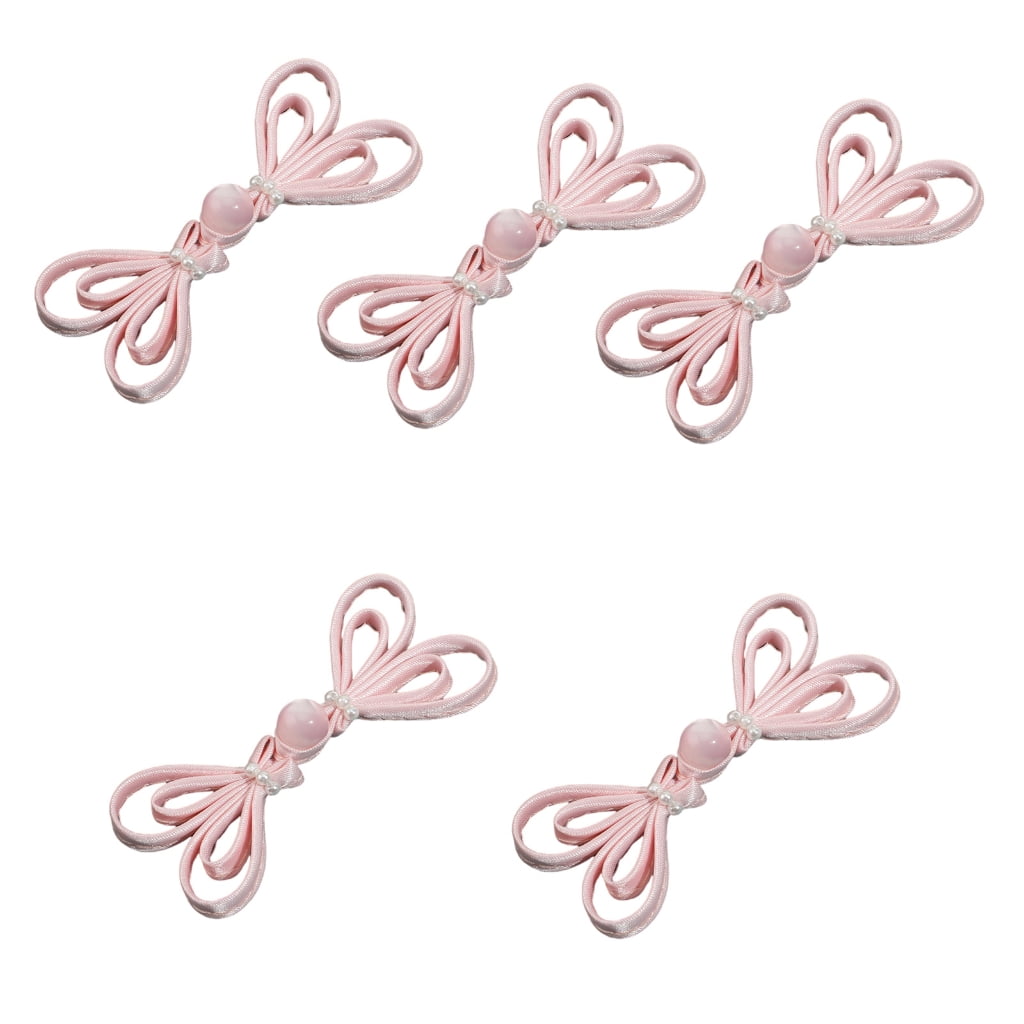 5pcs Chinese Closure Buttons Traditional Cheongsam Buttons with Beads ...