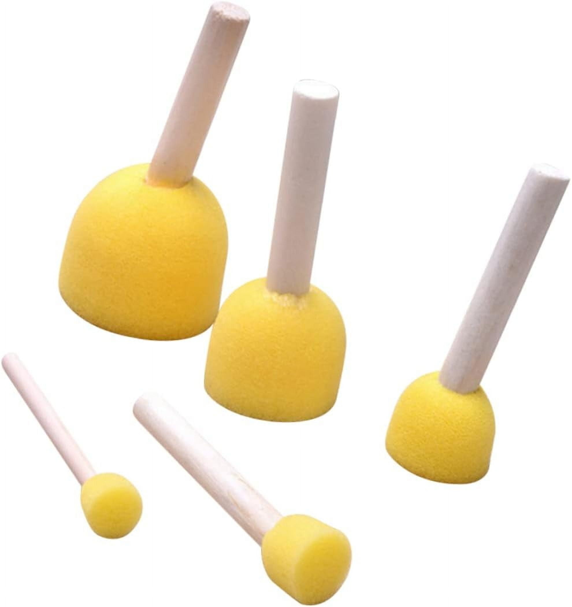 5pcs Circle Template Kids Suit Round Paint Brush Painting Brush for Kids Foam Craft Brush Kids ...