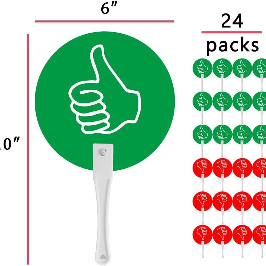 5pcs Classroom Voting Paddles for Teachers Plastic Thumbs Up Down Signs ...