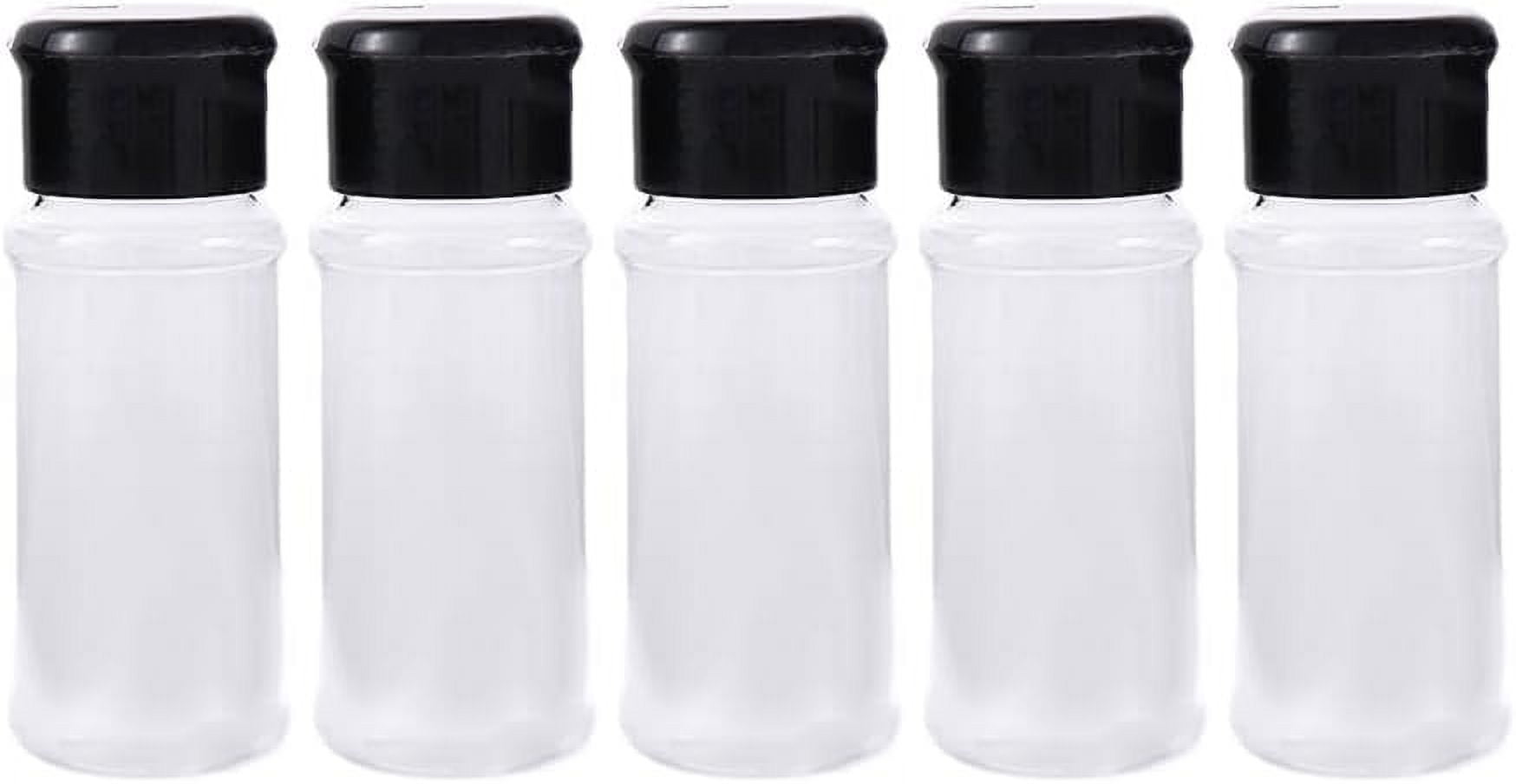 5pcs Clear Plastic Spice Jars 100ml Salt Pepper Seasoning Jar Can ...