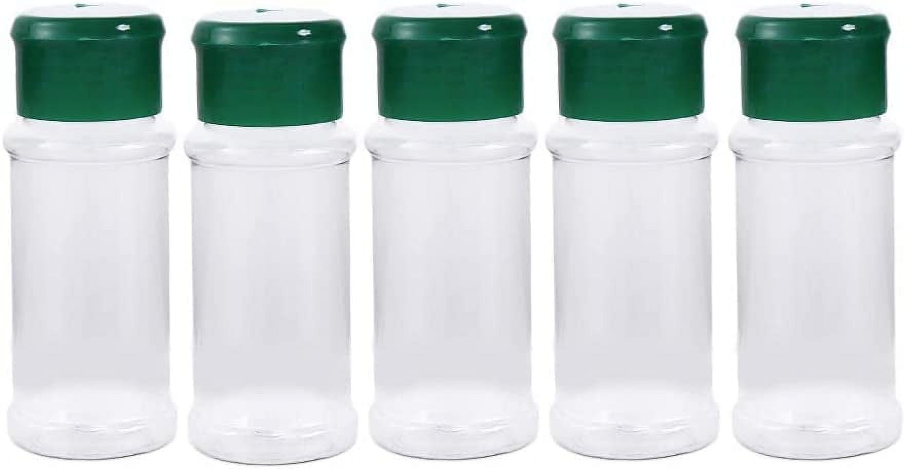 5pcs Clear Plastic Spice Jars 100ml Salt Pepper Seasoning Jar Can ...