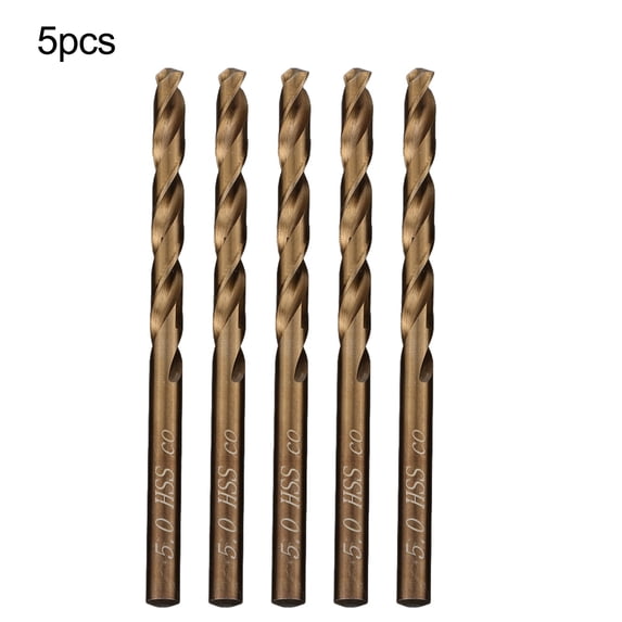 5pcs Cobalt HSS Drill Bit M35 1mm-8mm For Stainless Steel Drilling ...