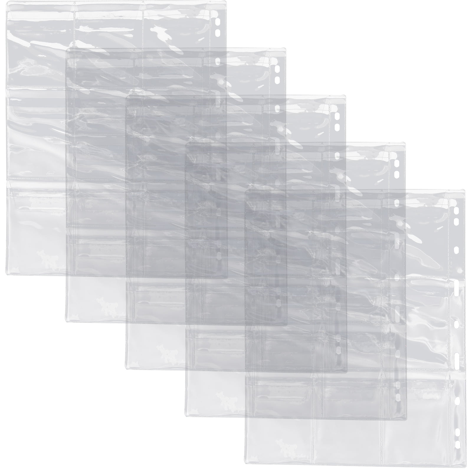 5pcs Coin Collection Sheets Plastic Coin Pages Coin Collector Binder ...