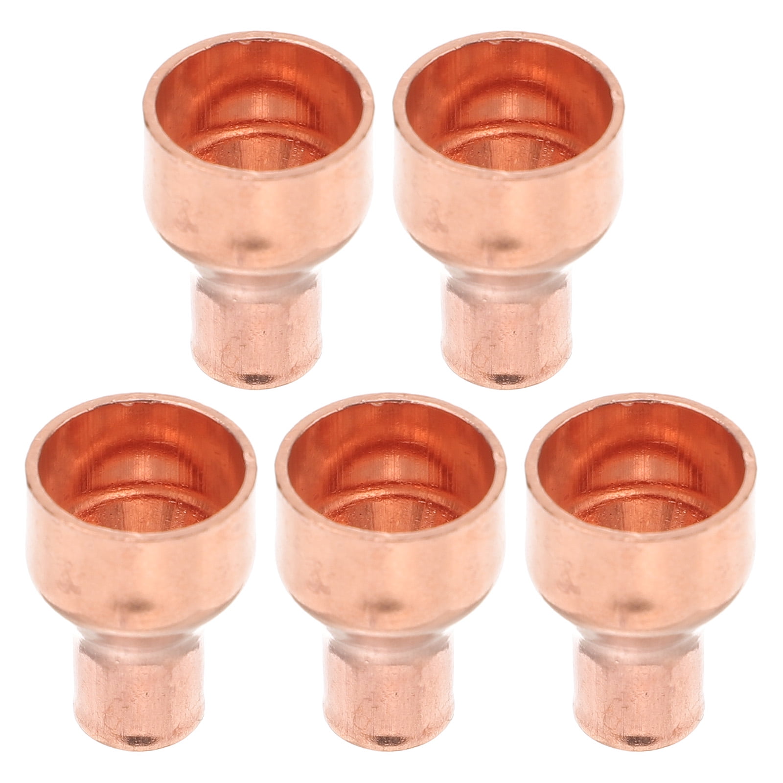 5pcs Copper Welding Fitting Copper Coupling Reducing Straight Coupling ...