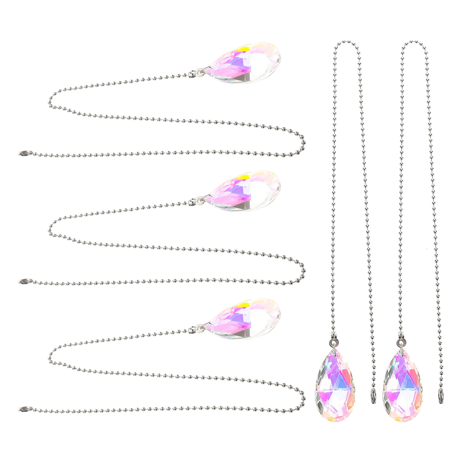 5pcs Crystal Ceiling Fan Pull Chain Extension Decorative Fan Pull Chain ...