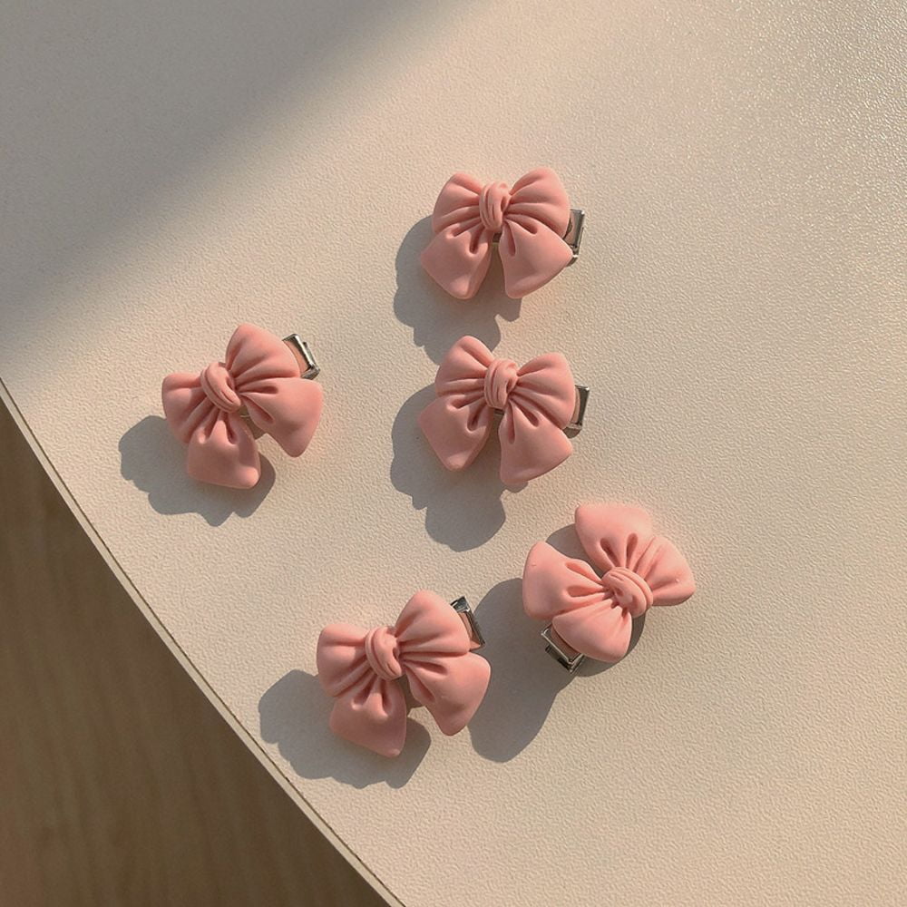 5pcs Cute Pink Rose Flower Hair Styling Sweet Girls Bangs Hair Clips ...