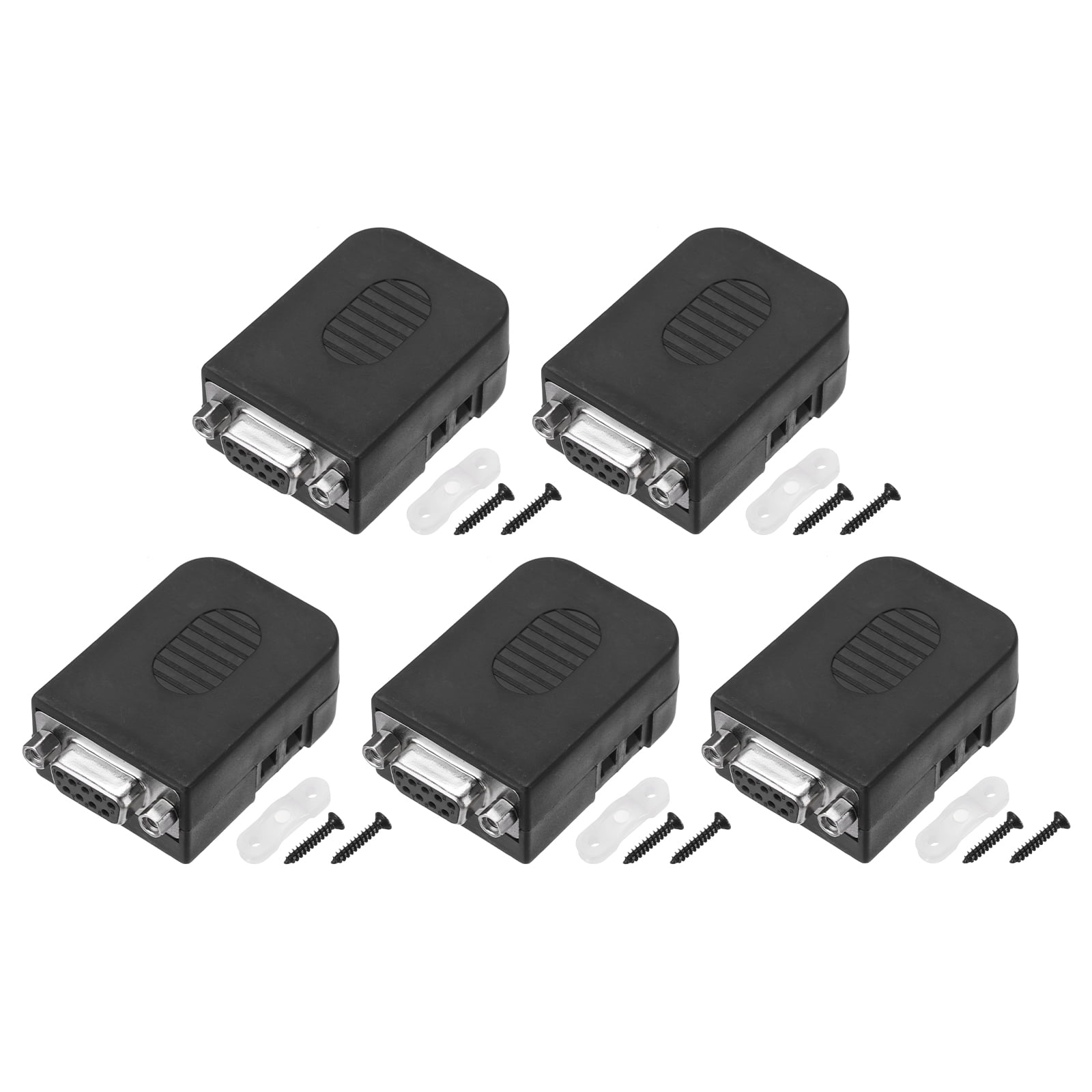 5pcs D-sub DB9 Breakout Board Connector 9-pin Female RS232 Serial ...