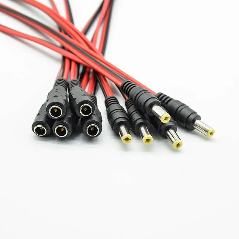 5pcs DC power male female cable 12V Plug DC Adapter cable Plug ...