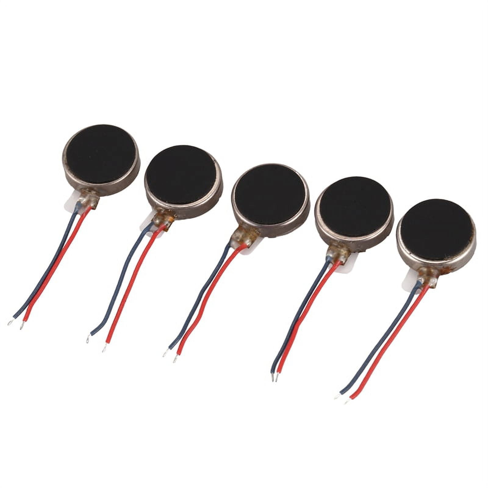 5pcs DC3V/0.1A 1.5V/0.05A 10x2.7mm Coin Mobile Phone Vibration Motor ...
