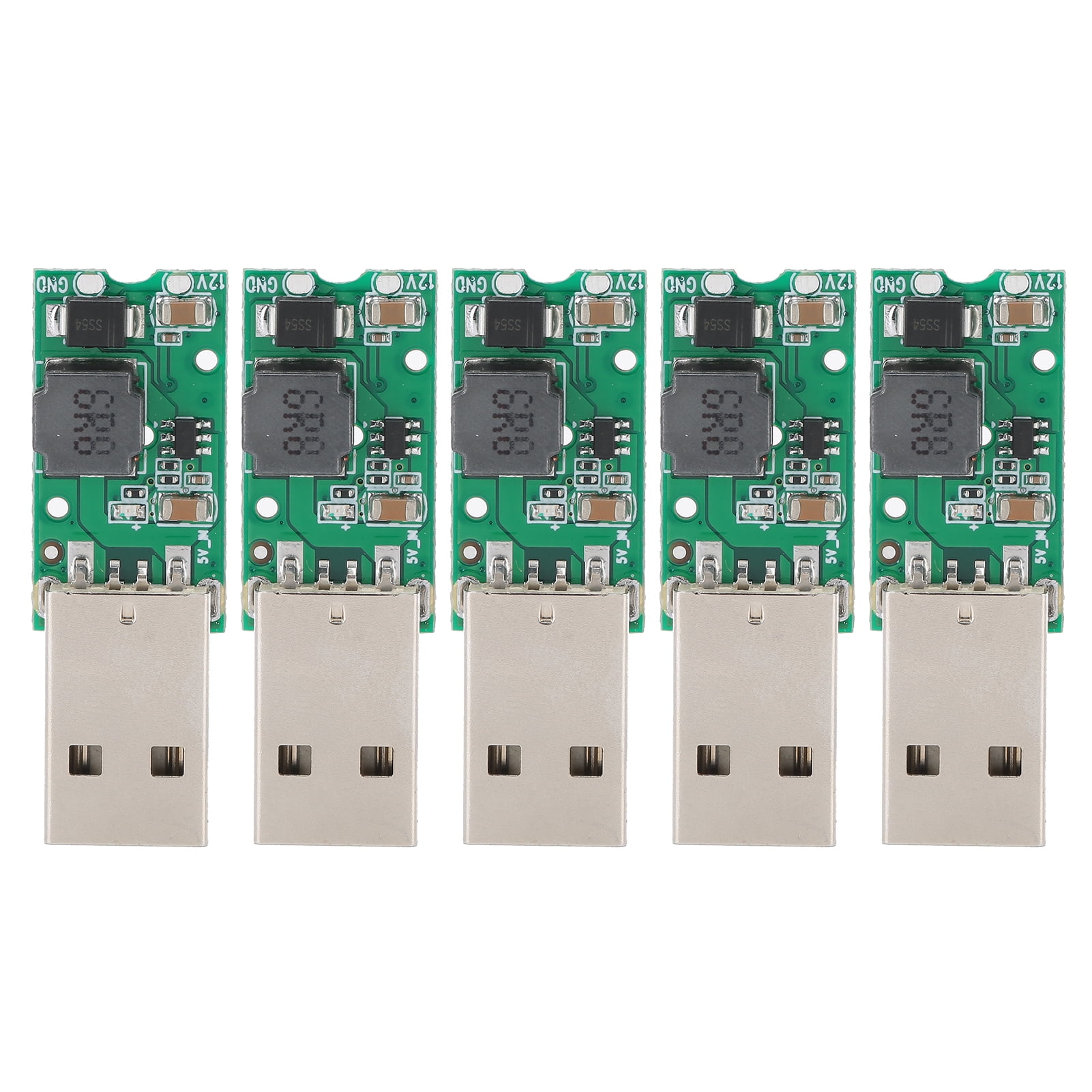 5pcs DIY USB 5V to 12V Step‑Up Power Supply Board Step‑Up Boost ...