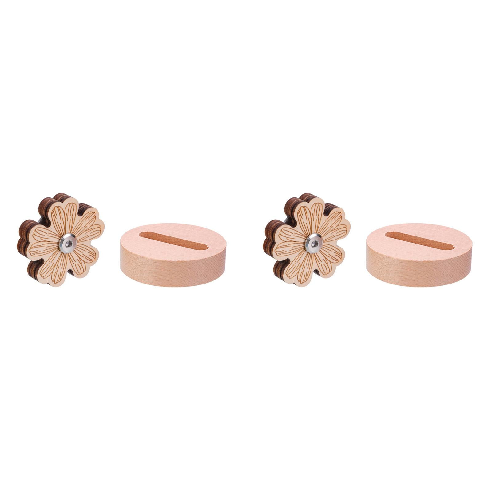 5pcs Daisy Thread Snip Cutters - Wooden Rotary Yarn Cutter with Anti ...