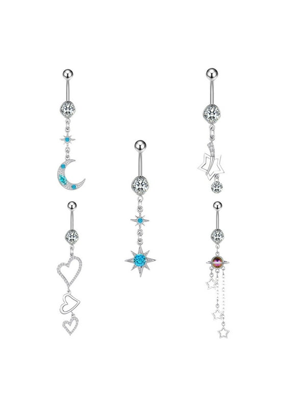Long Dangle Belly Button Rings