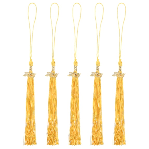 DEEPCRAFF Tassel Charms Tassels Golden 5Pcs DIY Graduates Graduation ...