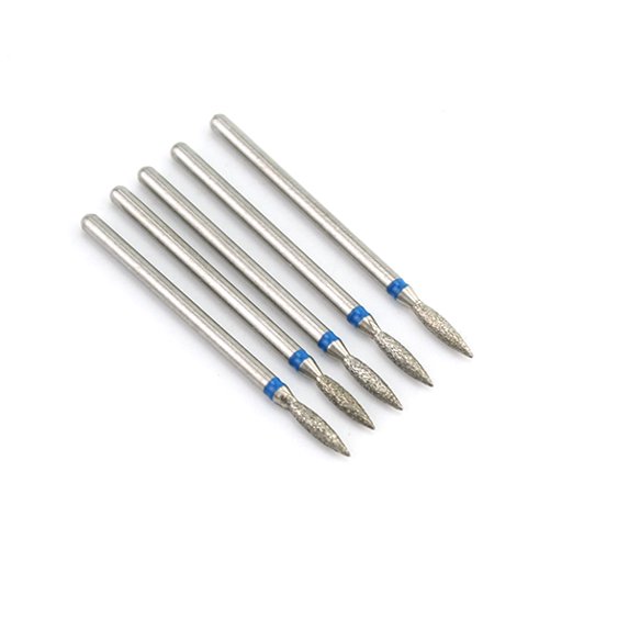 5pcs Diamond Milling Cutters for Manicure Nail Drill Bit Set Silicon ...