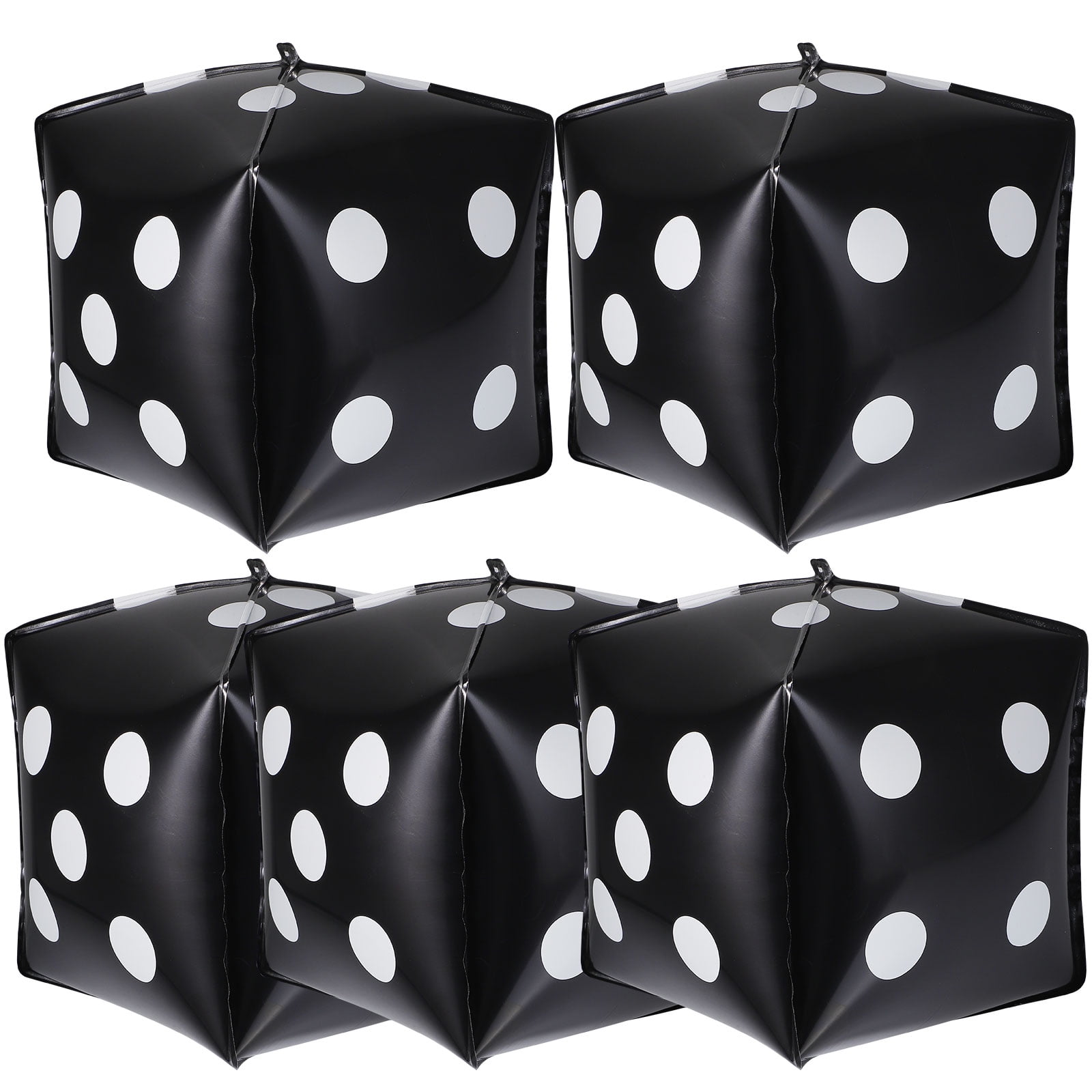 Raindrops Black Dice Foil Balloons for Theme Party Decorations Made of ...