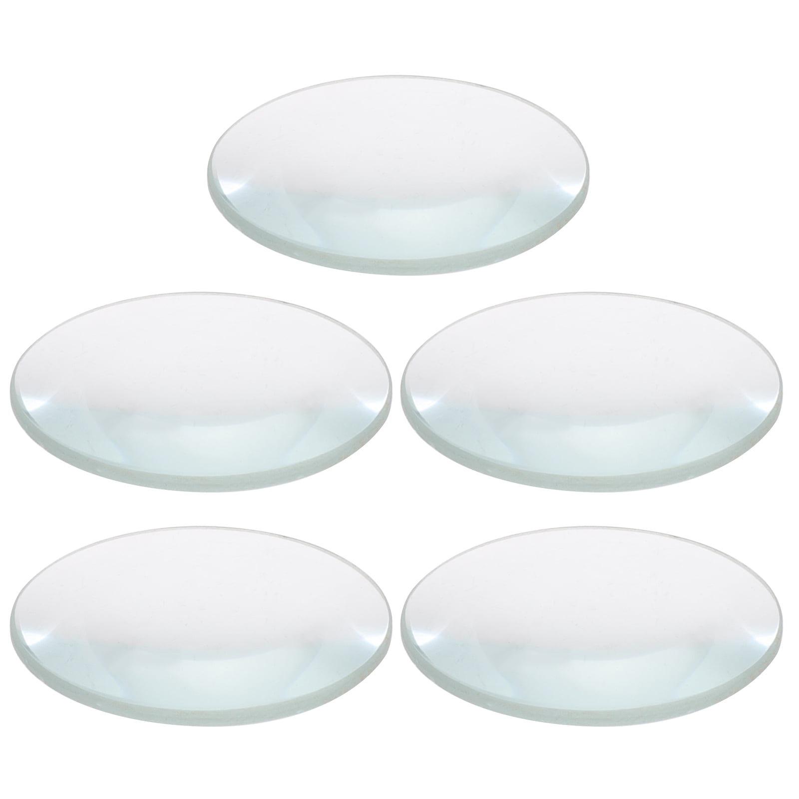 5pcs Double Convex Glass Lens Optical Lens 50mm Diameter 100mm Focal ...