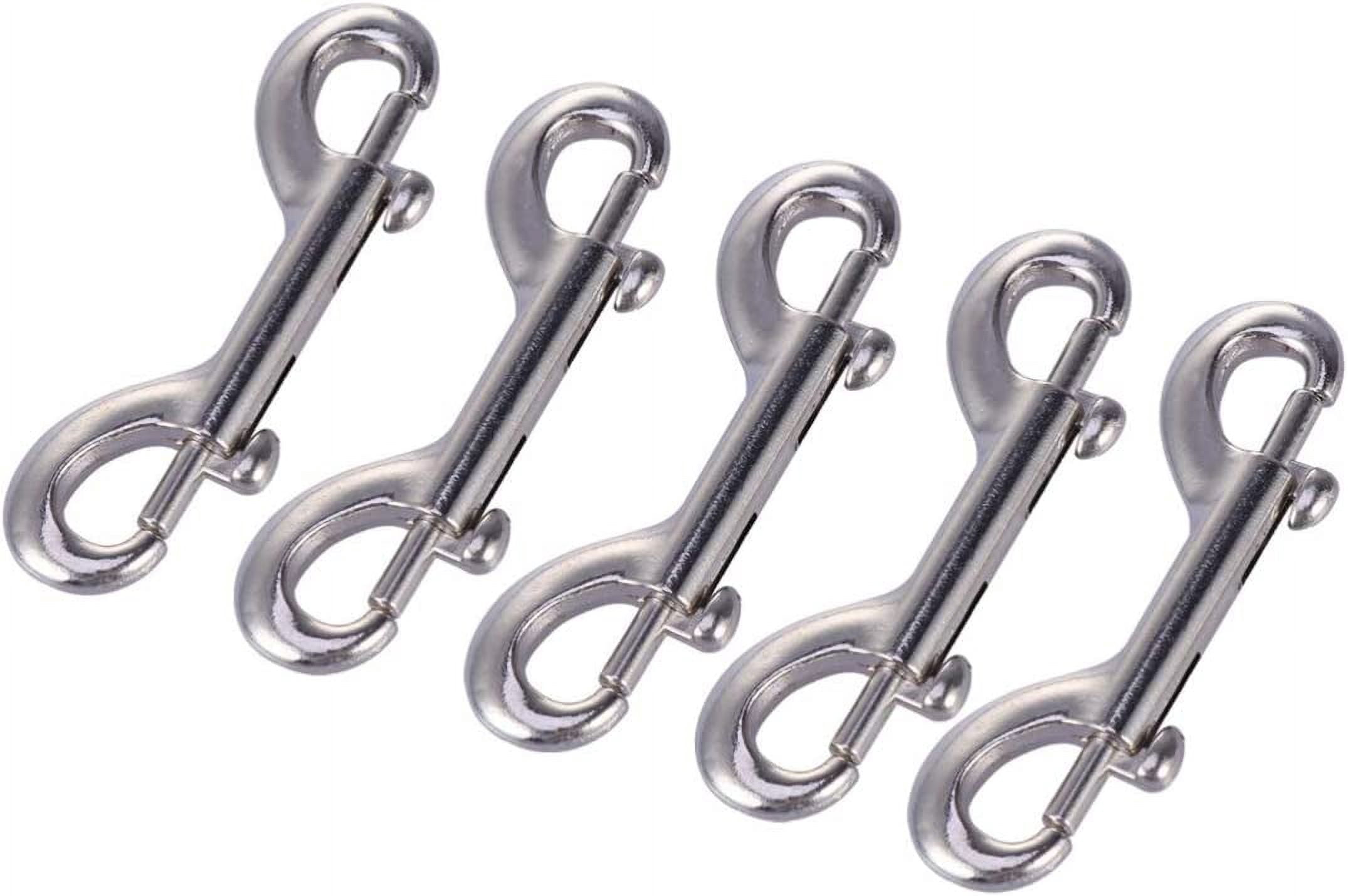 5pcs Double End Bolt Snap HookAlloy Metal Trigger Chain Diving Clips ...
