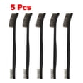 5pcs Double Head Wire Brush Set Steel Brass Nylon Cleaning Polishing ...
