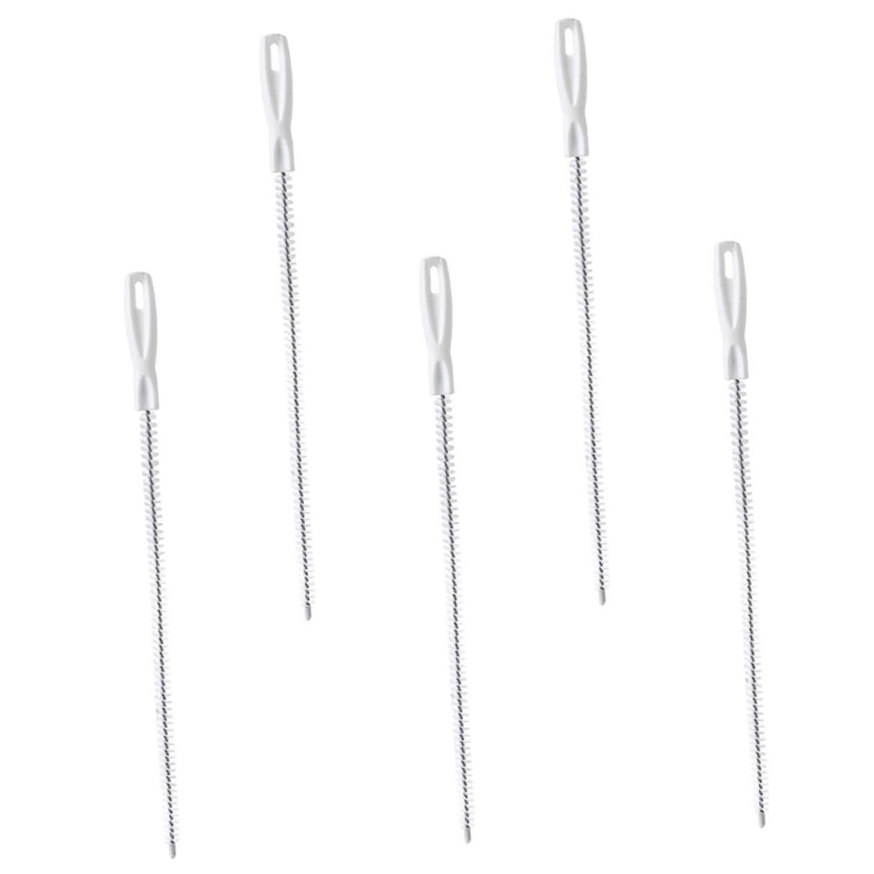 5pcs Drain Cleaning Stick Pipe Unclogger Snake Drain Bath Tub Cleaner ...